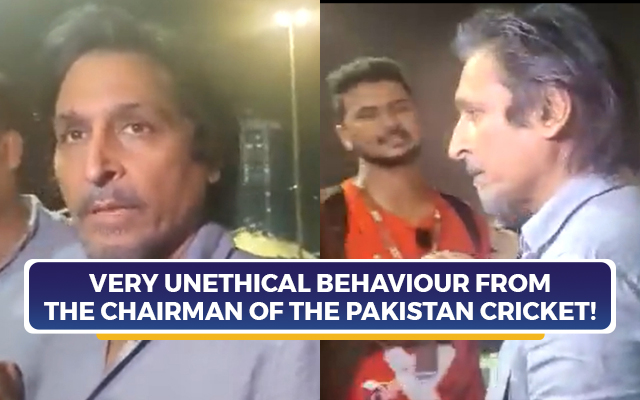 Watch: Ramiz Raza Snatches The Phone Of An Indian Journalist, Video Goes Viral - Bethive.net