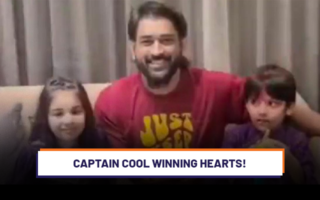 WATCH: MS Dhoni engages in fun filled interaction with his fans