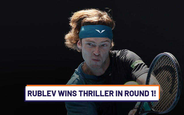 Andy Rublev overcomes challenging battle in Round 1 of AO 2024