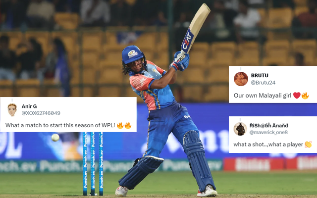 ‘What a match to start this season of WPL’- Fans react as MI wins a ...