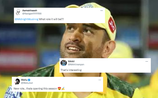 'New role matlab'- Fans react to MS Dhoni posting about new role ahead ...